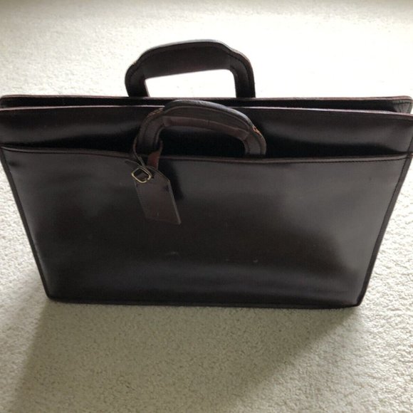Hartmann | Bags | Vintage Genuine Hartmann Burgundy Leather Briefcase ...